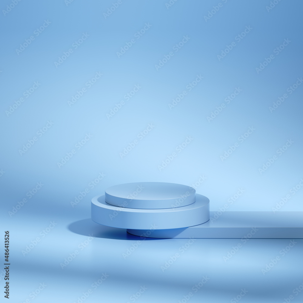 3D rendering Mock up geometric shape podium for product design, minimal ...
