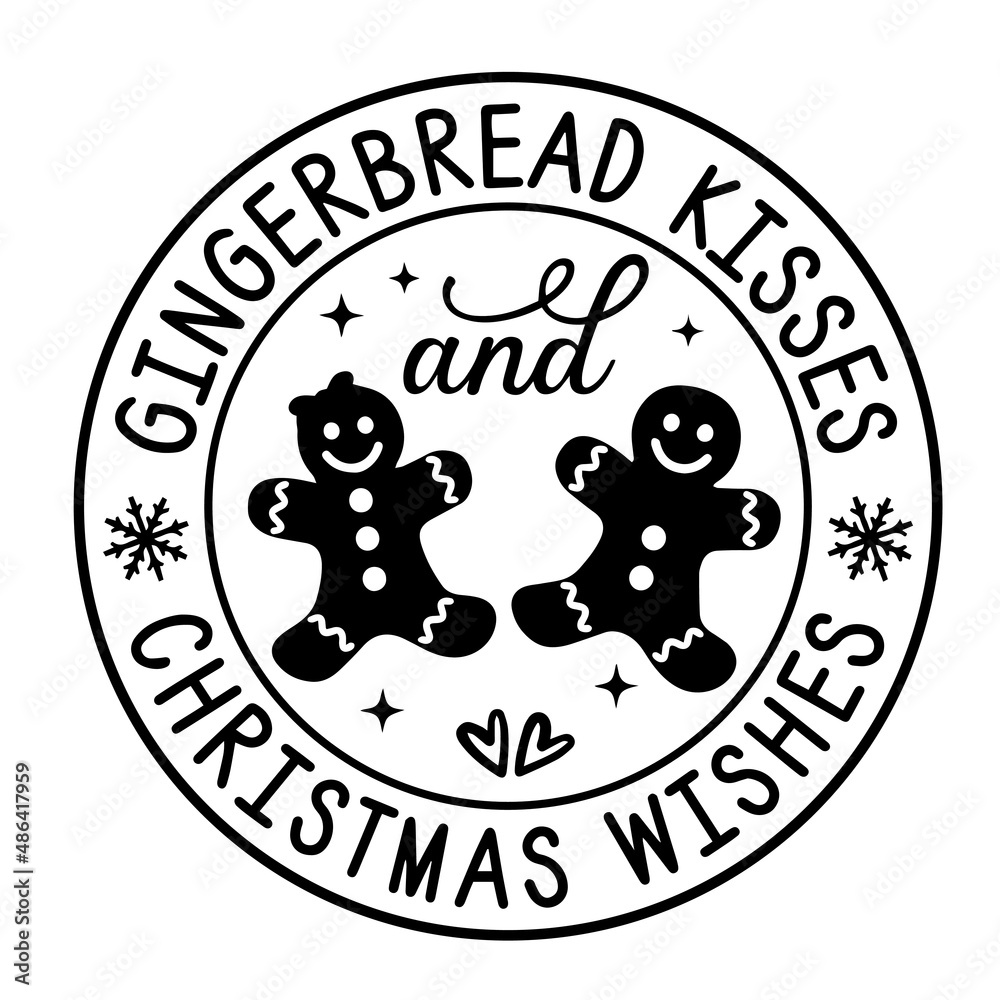gingerbread kisses christmas wishes inspirational quotes, motivational ...