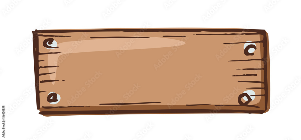Colorful rectangular board with wood texture isolated on white ...