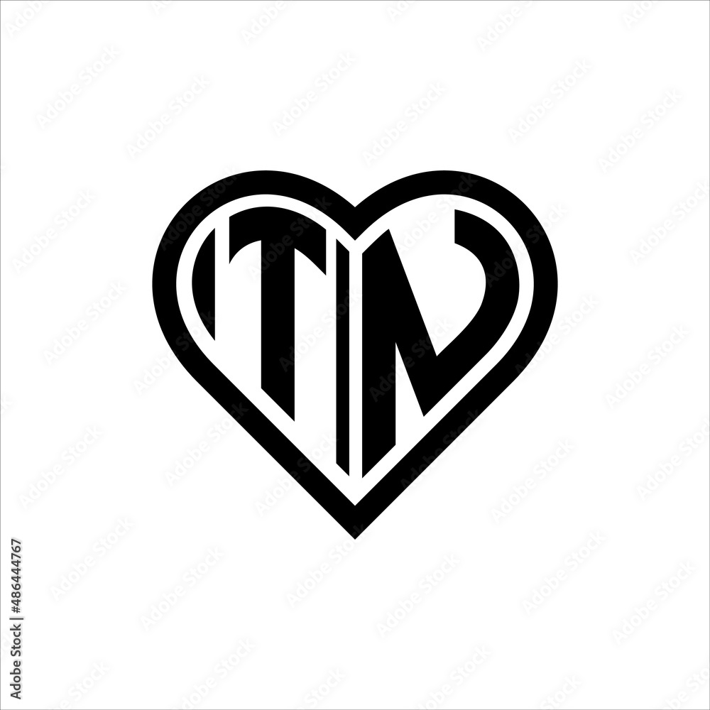 TN Letter logo design emblem vector Icon, emblem with white background ...