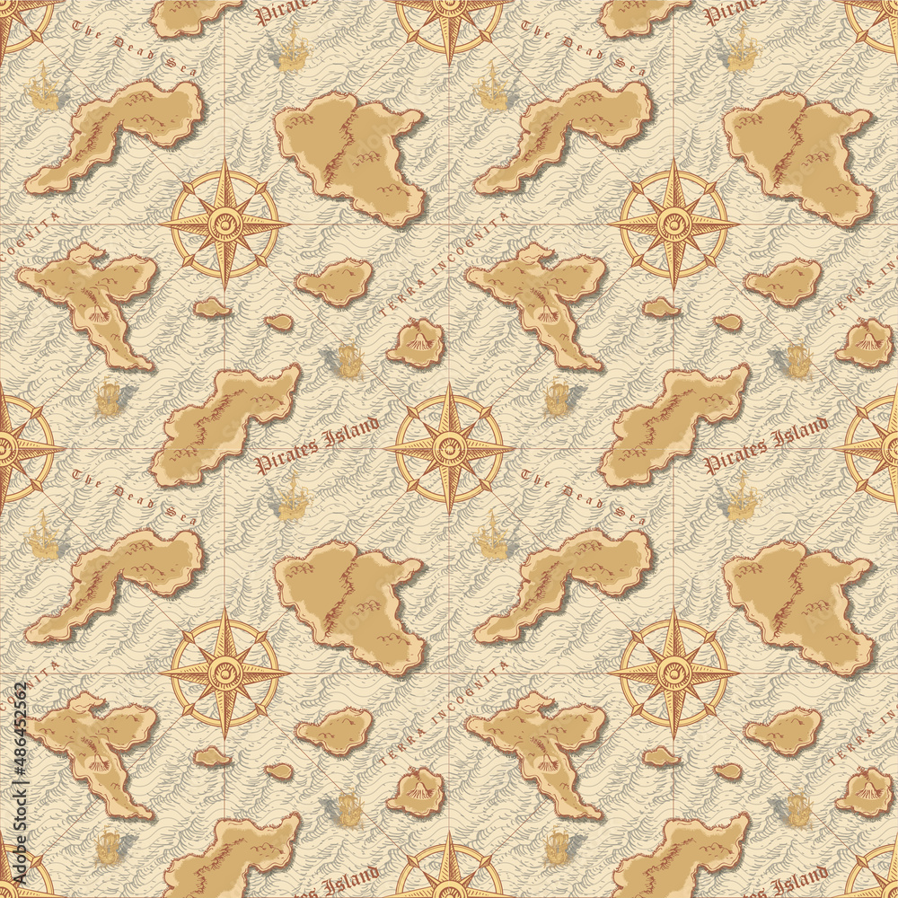 vector image of a seamless texture on the fabric and paper of the ...