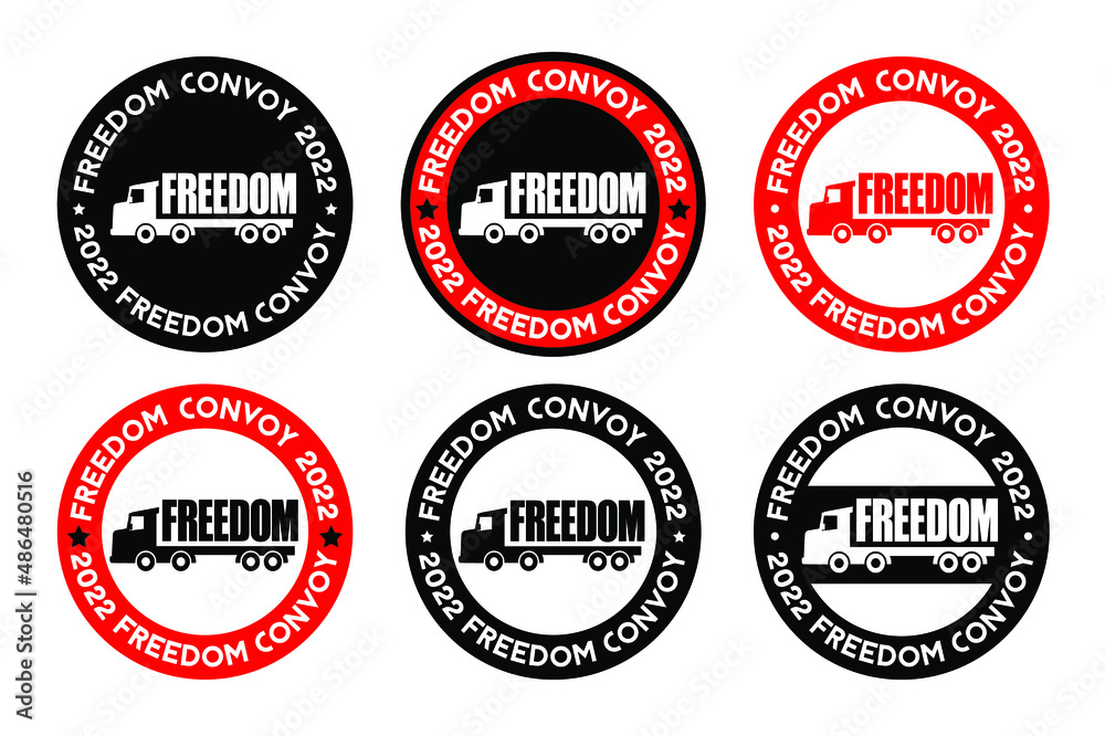 Freedom convoy 2022 symbol icon. Design for posters, t shirt, stickers ...
