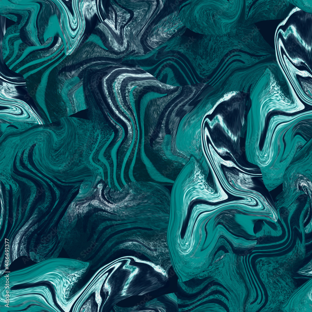 Seamless digital marble patterns. Beautiful curves and transitions of ...