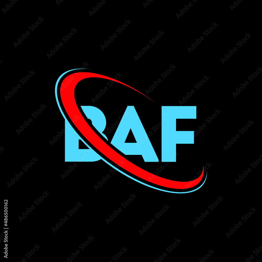 BAF logo. BAF letter. BAF letter logo design. Intitials BAF logo linked ...