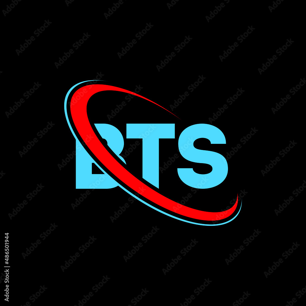 BTS logo. BTS letter. BTS letter logo design. Initials BTS logo linked ...