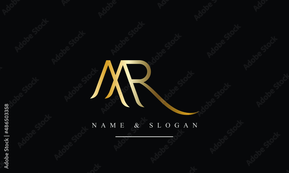 RM, MR, R, M abstract letters logo monogram Stock Vector | Adobe Stock