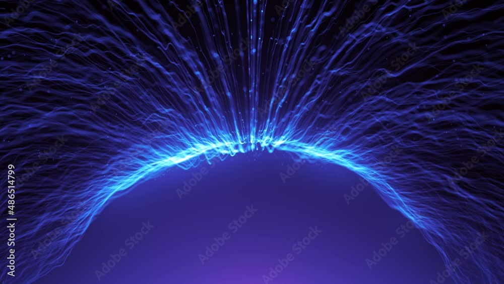 Vidéo Stock Abstract Energy Forcefield Particles Background Loop/ 4k ...
