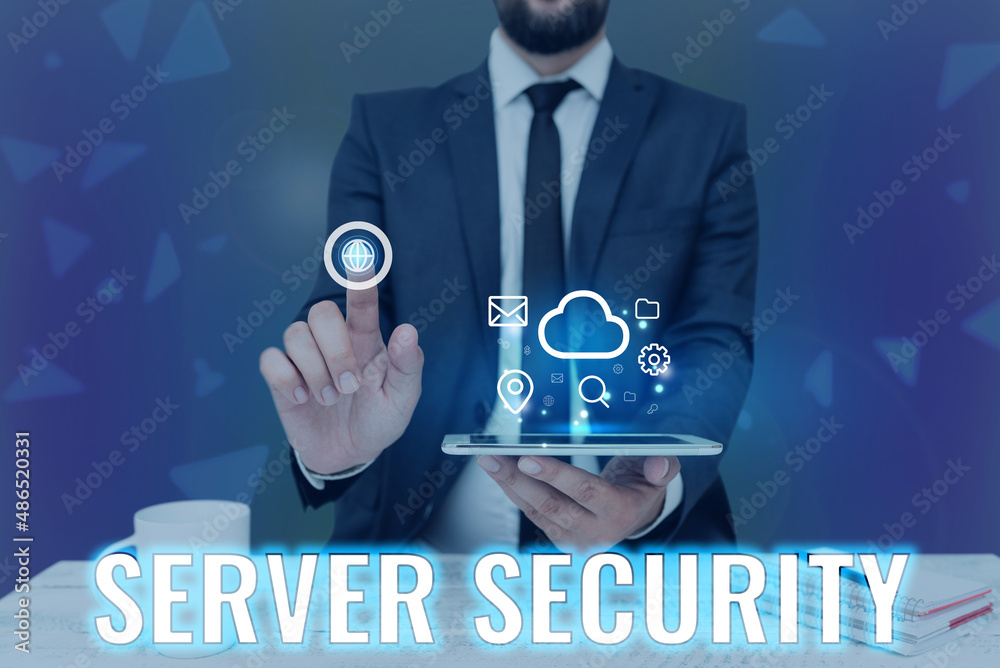 Writing Displaying Text Server Security Business Idea Web Server That Guarantees Secure Online