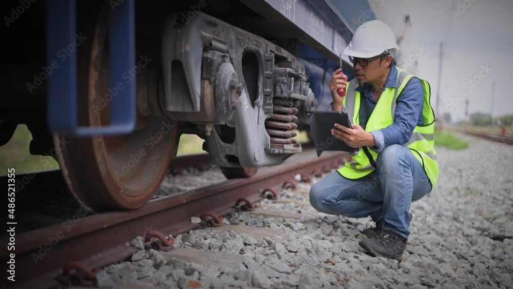 Vidéo Stock Engineer under inspection and checking construction process ...
