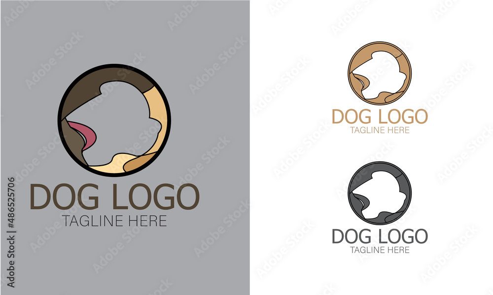 Professional Dog logo for company and business Stock Vector | Adobe Stock