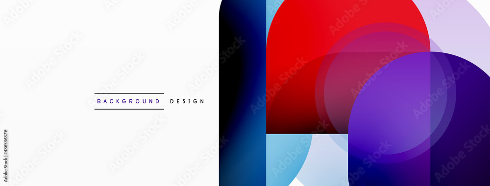 Round triangle shapes lines and circles. Geometric vector illustration ...