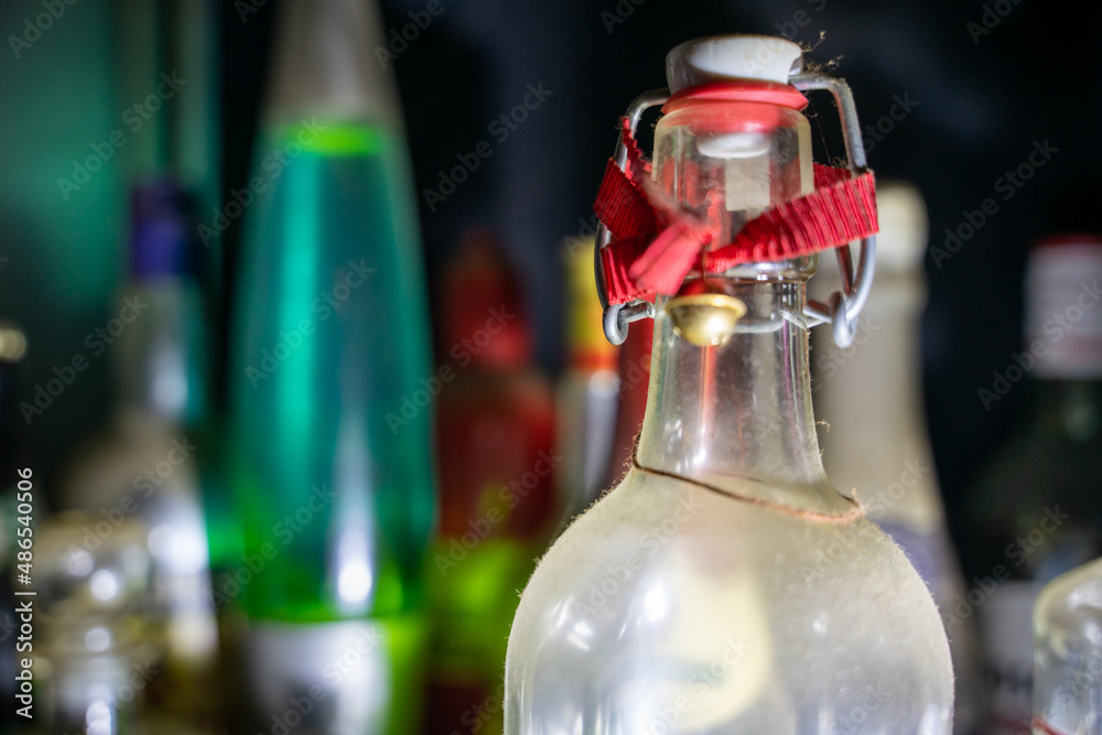 bottles of alcohol Stock Photo | Adobe Stock