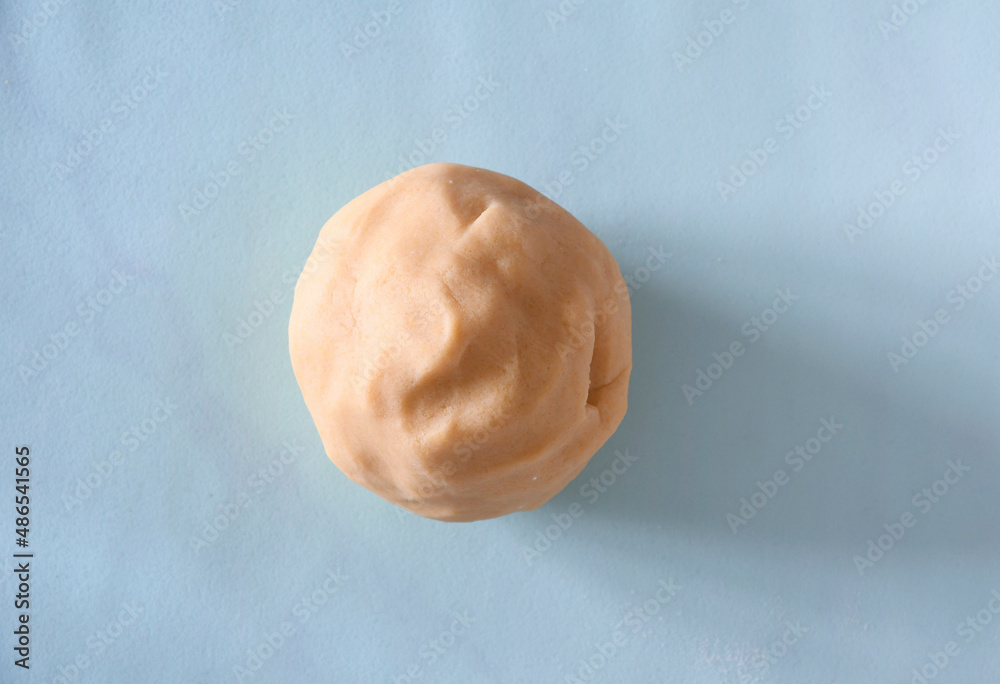 shortcrust pastry in a ball, the stage of making cookies at home for ...