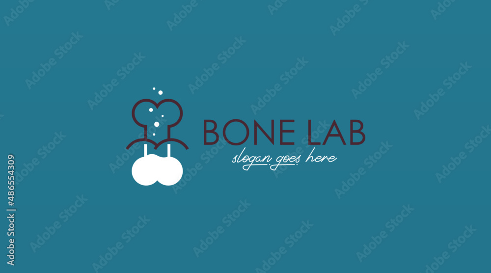 Unique Laboratory Bottle Logo Design Concept with Dual Meanings in Flat ...