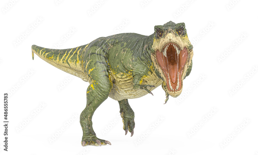 Poster tyrannosaurus rex is mad in white background – Wall Art | UkPosters