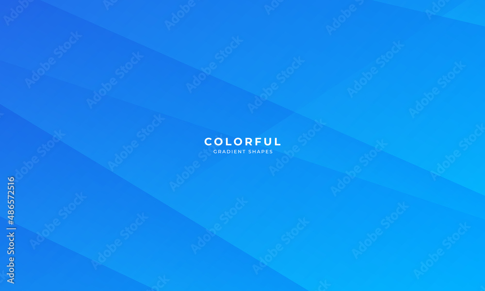 Abstract blue gradient geometric template background Stock Vector ...