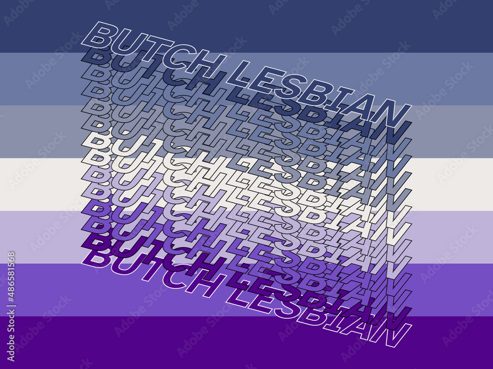 Butch lesbian pride flag. Symbol of the LGBT community. Pride Flag ...