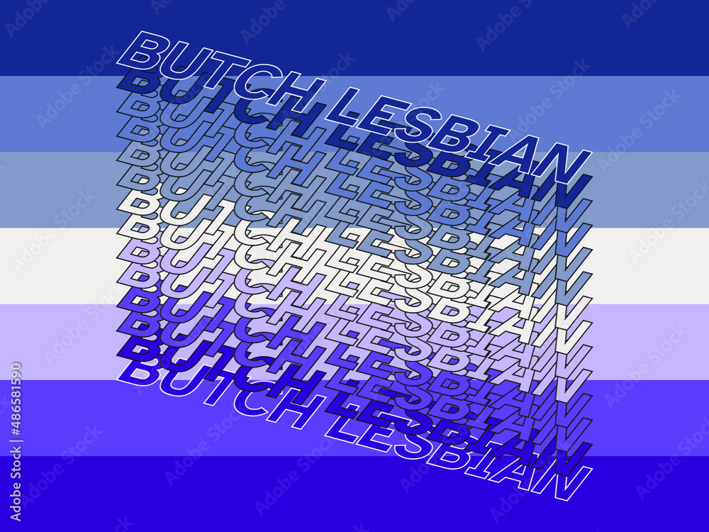 Butch lesbian pride flag. Symbol of the LGBT community. Pride Flag ...