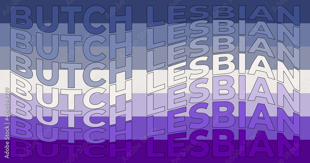 Butch lesbian pride flag. Symbol of the LGBT community. Pride Flag ...