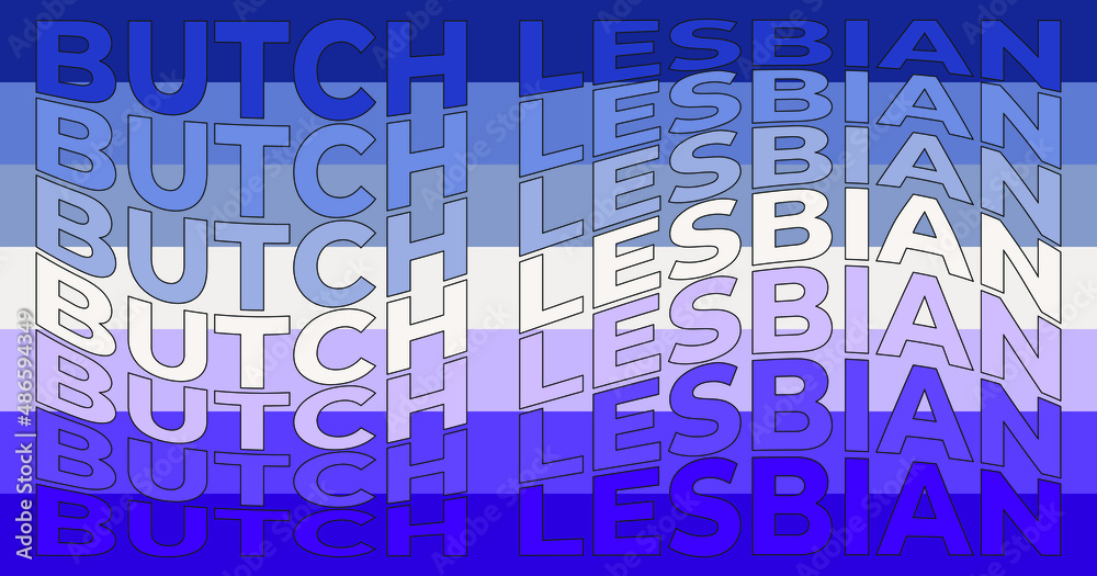 Butch lesbian pride flag. Symbol of the LGBT community. Pride Flag ...