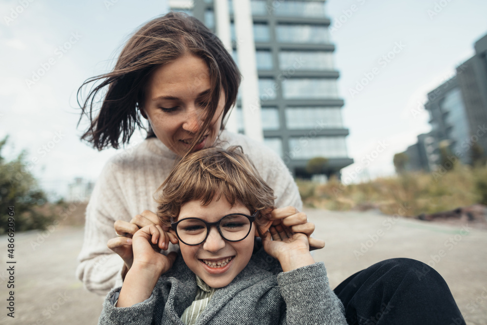 Tug at the ears Stock Photo | Adobe Stock