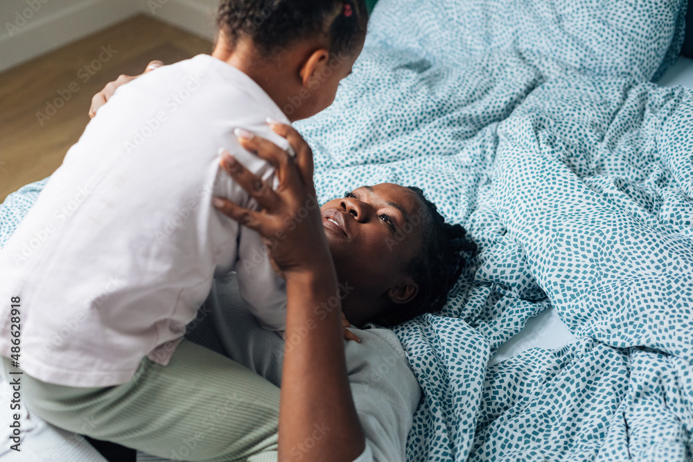 Intimate Moment Between Mother and Daughter Stock Photo | Adobe Stock