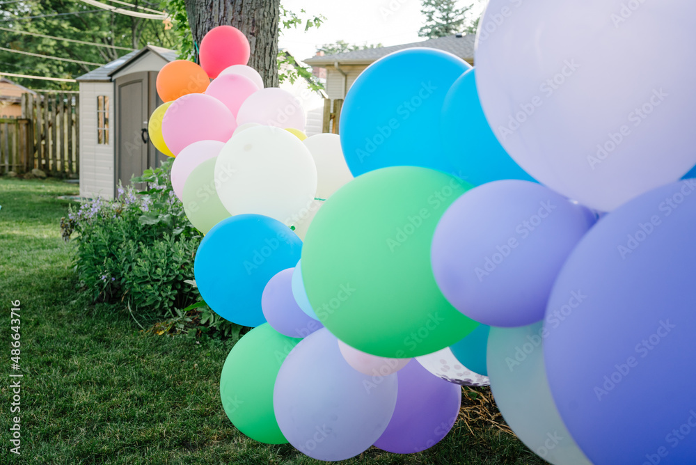 Balloon cluster Stock Photo | Adobe Stock