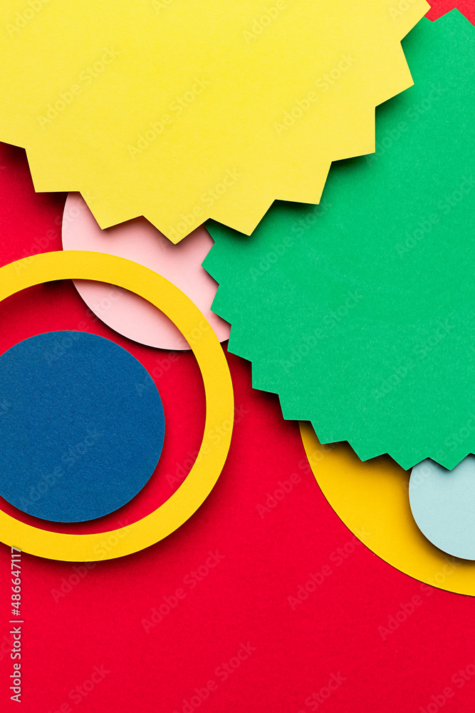 Abstract paper shapes Stock Photo | Adobe Stock