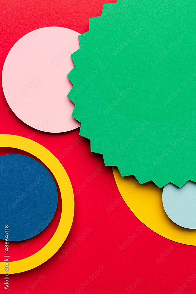 Abstract paper shapes Stock Photo | Adobe Stock