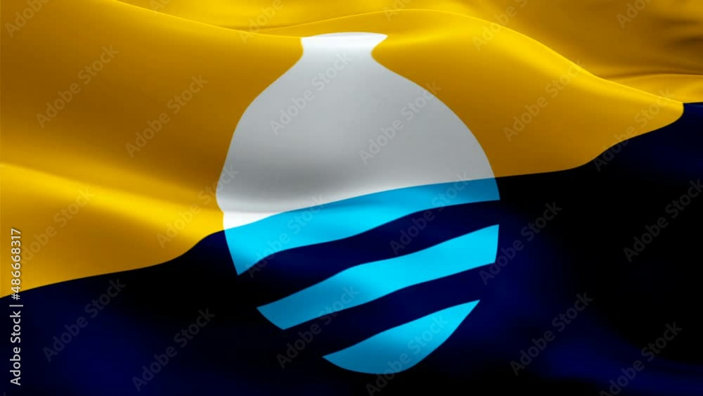 Milwaukee logo. National 3d People's Flag of Milwaukee logo waving ...