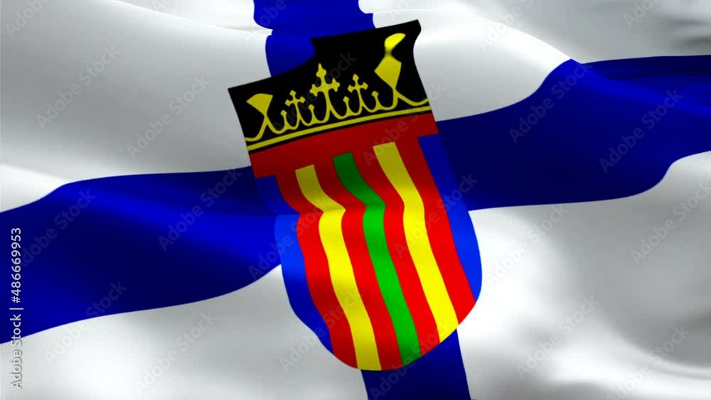 Copts Christians of Egypt Flag Animation background video waving in ...