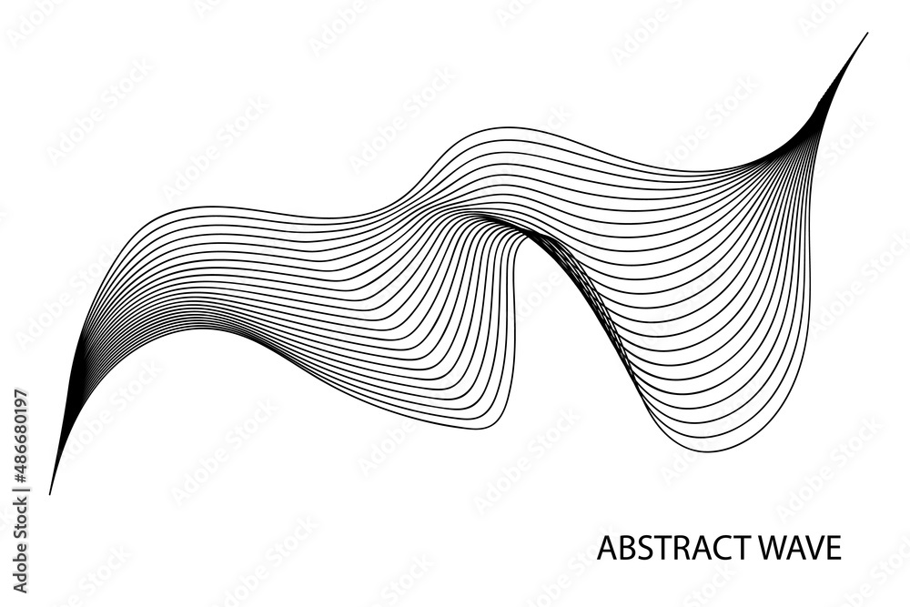 Wavy Thin Line Pattern Stock Vector | Adobe Stock