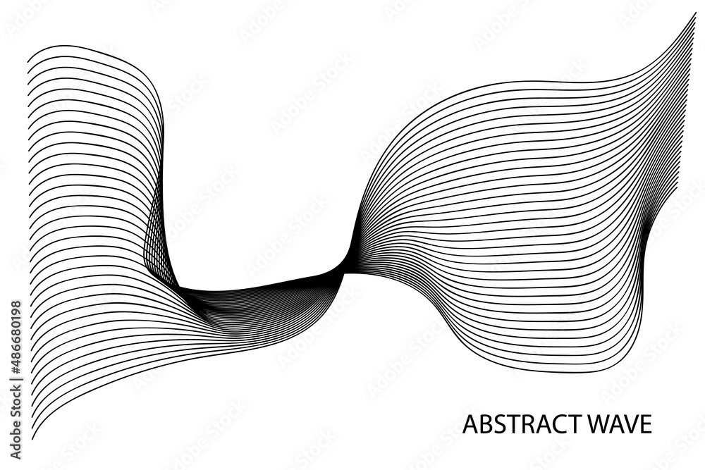 Wavy Thin Line Pattern Stock Vector | Adobe Stock