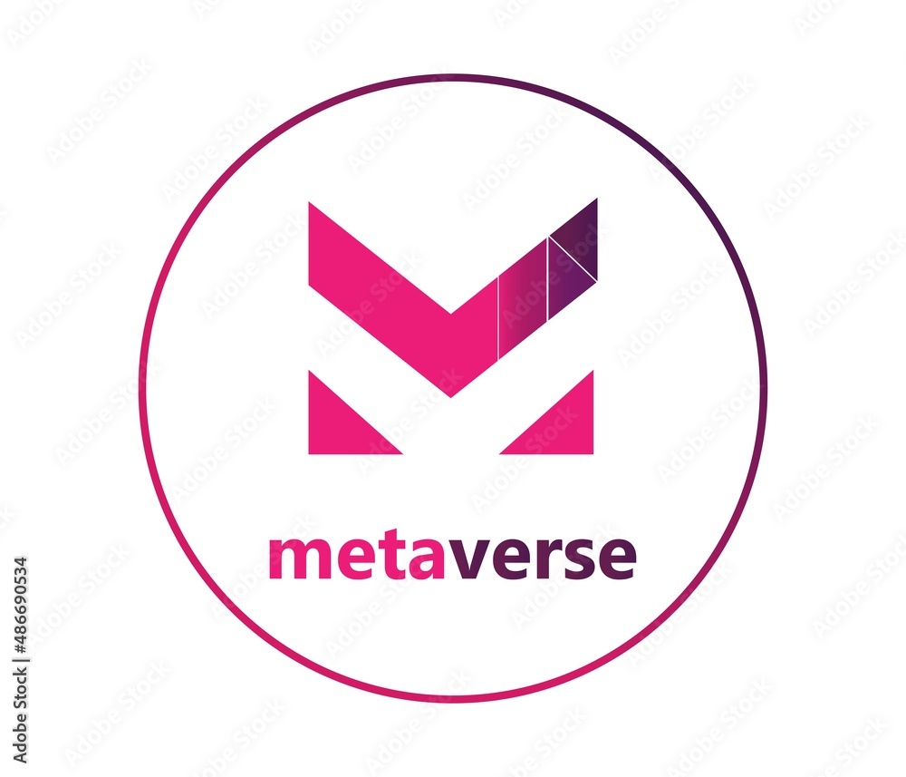 Metaverse Logo concept design. Graphic alphabet symbol for corporate ...