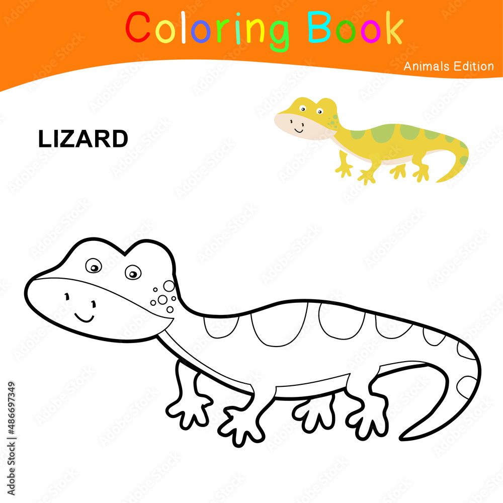 Coloring animal worksheet page. Educational printable coloring ...