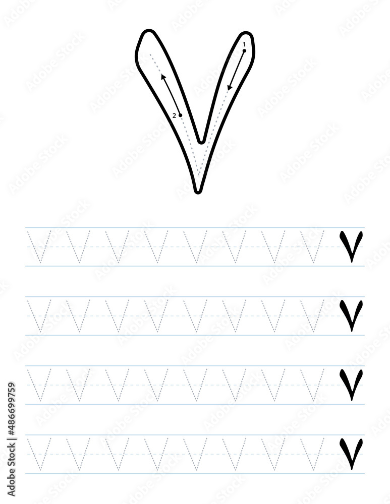 Writing number 7 in arabic worksheet for kids Stock Vector | Adobe Stock