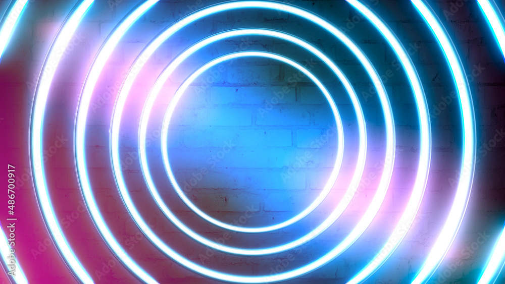 Neon Cyber Punk Retro 80s Pink Blue Product Background Illustration ...