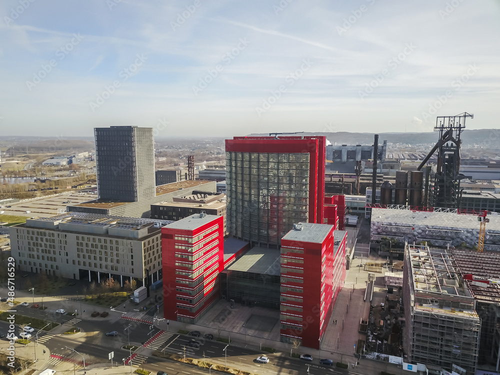 Grand duché de Luxembourg Esch sur Alzette Belval université Belvaux ...