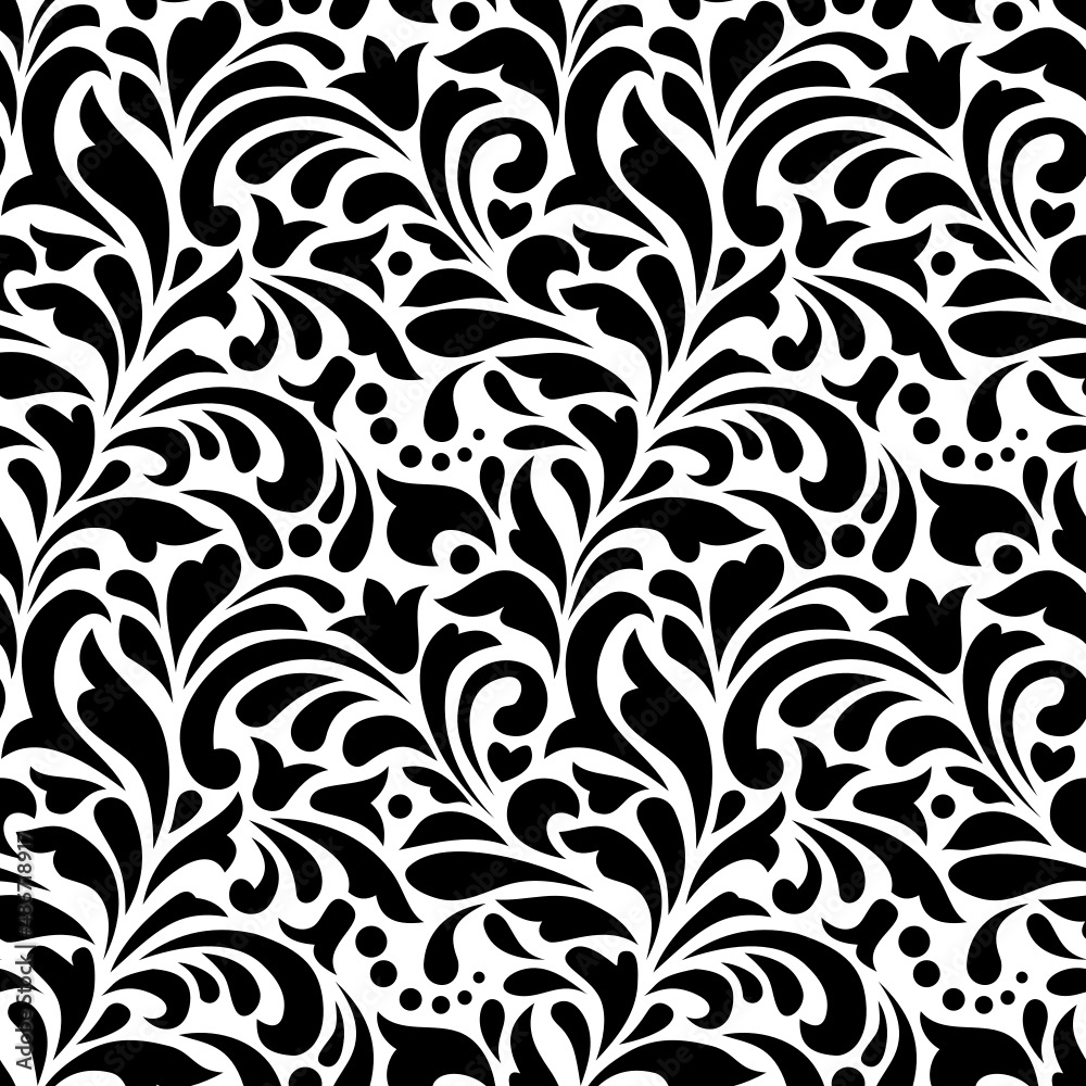 western floral seamless pattern, cut file for cricut, silhouette cameo ...
