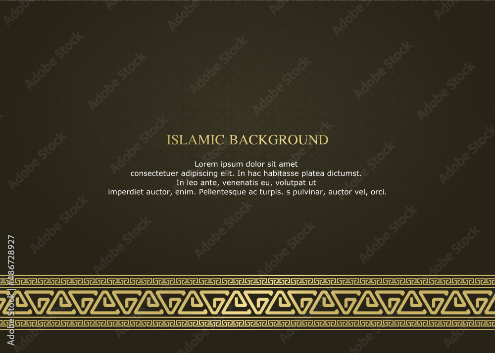 islamic background design free vector Stock Vector | Adobe Stock