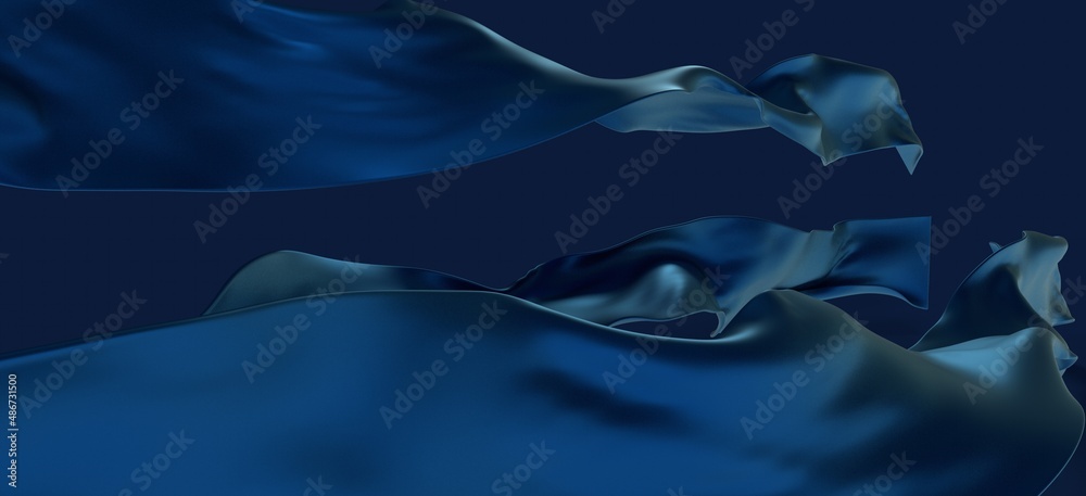 abstract blue and navy blue wave background, 3d rendering wavy ...