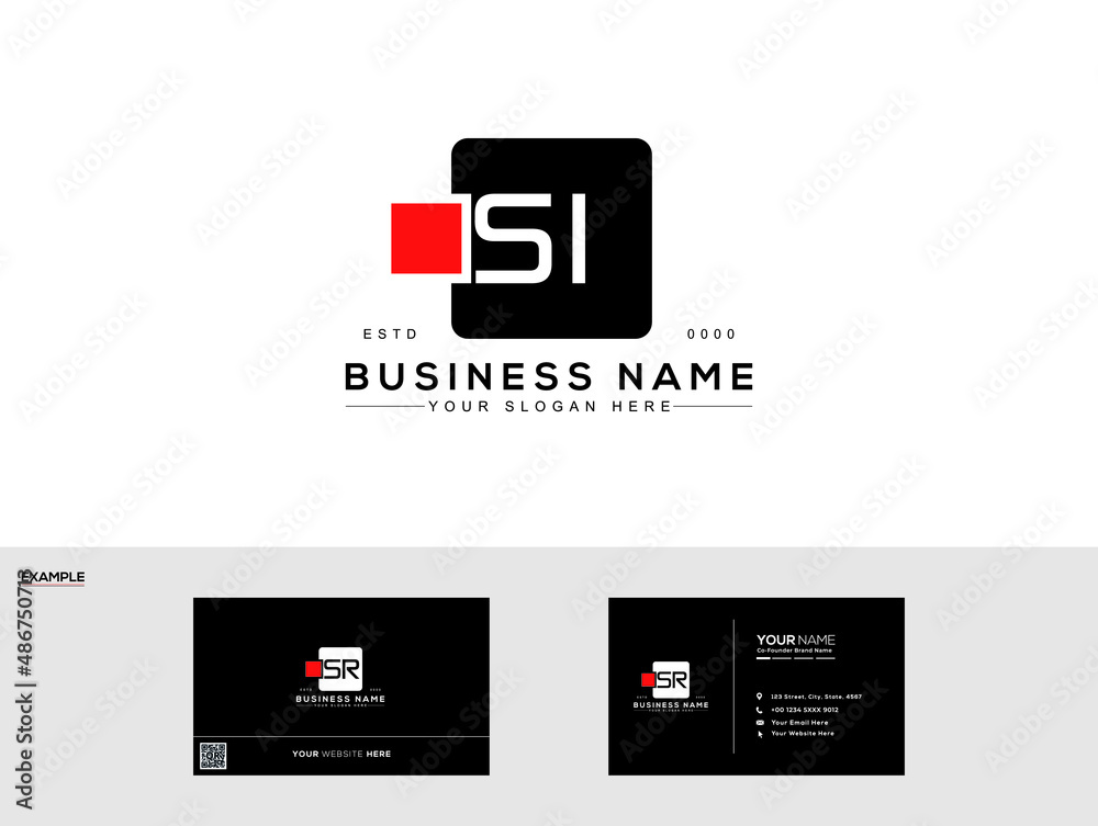 Classic SI Logo, Initial Letter Si Isolated Letter logo and business ...