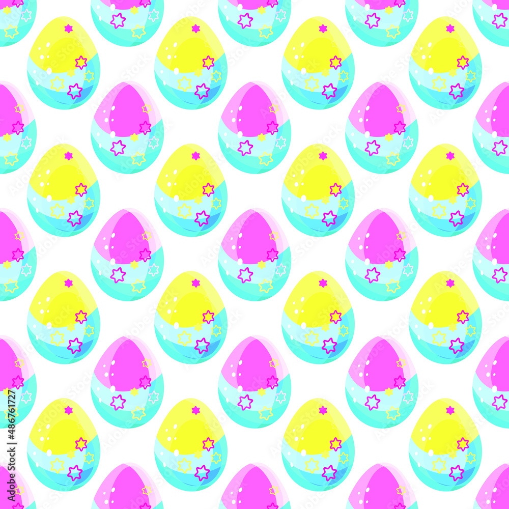 Seamless texture. Backgrounds with Easter eggs. For the Easter holiday ...