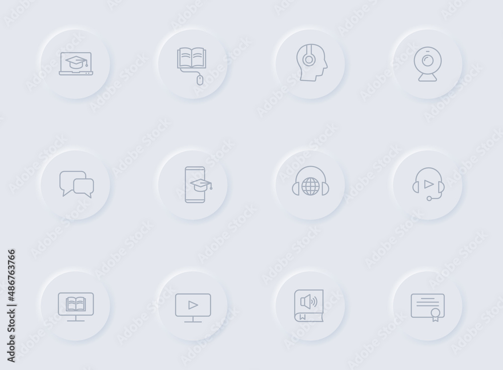 e learning gray vector icons on round rubber buttons. e learning icon ... e learning gray vector icons on round rubber buttons. e learning icon ...