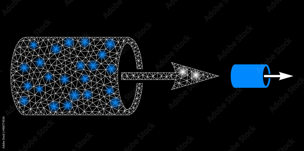 Pipe flow direction icon and constellation network pipe flow direction ...