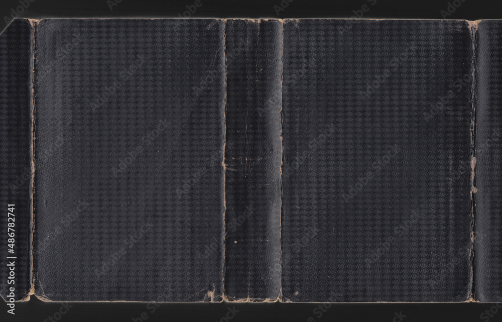 100 year old black book cover. Diamond effect with creases Stock Photo ...