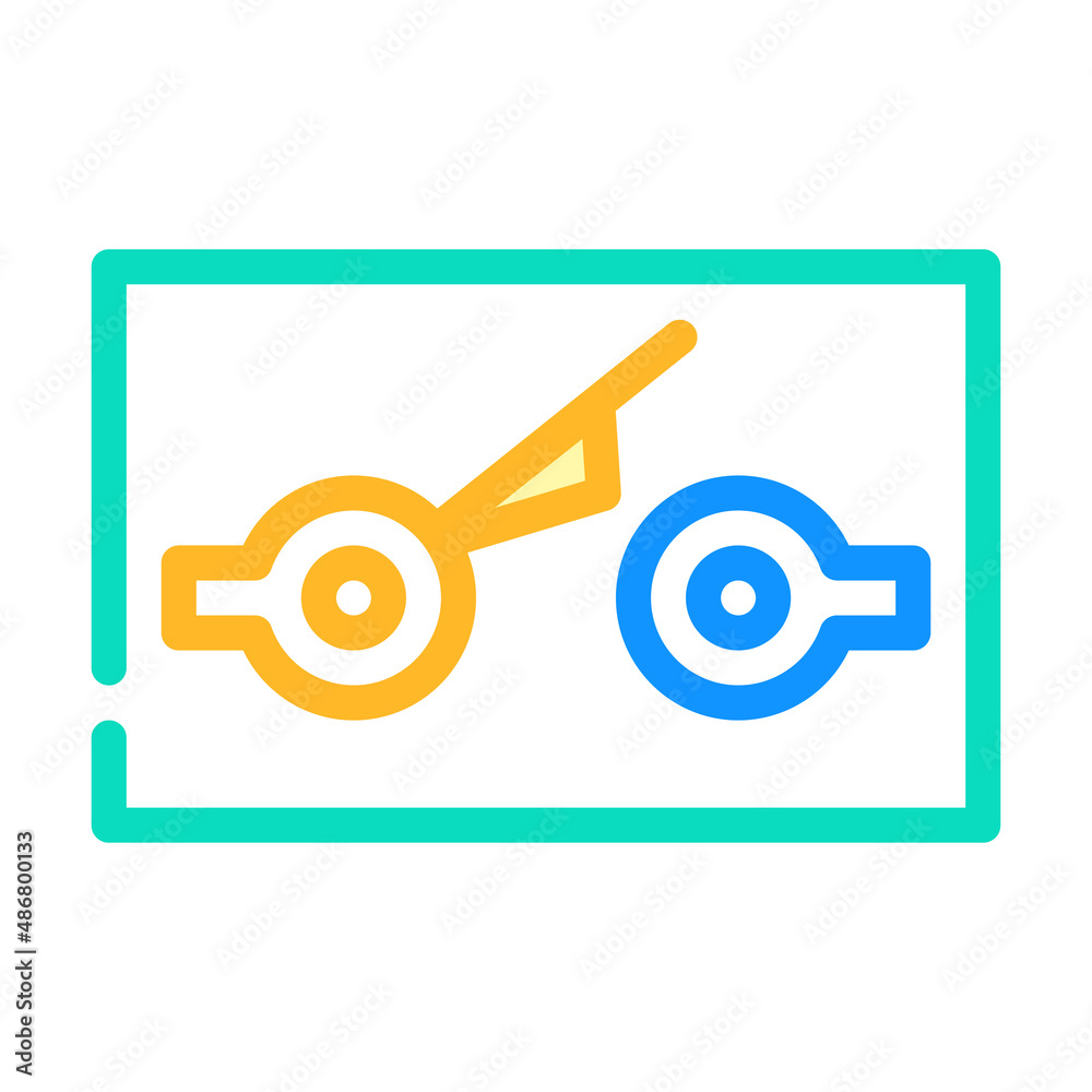 limit switch mechanism color icon vector. limit switch mechanism sign ...