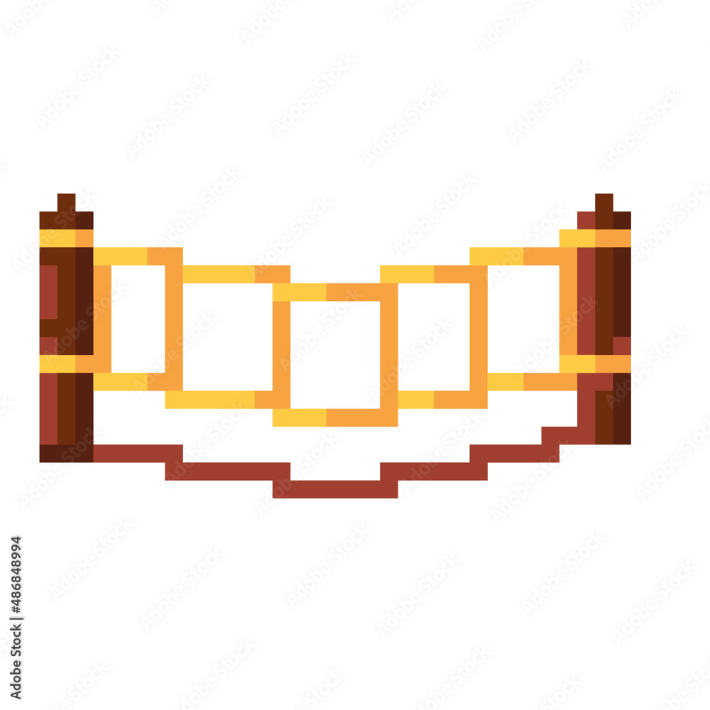 pixelated bridge design Stock Vector | Adobe Stock
