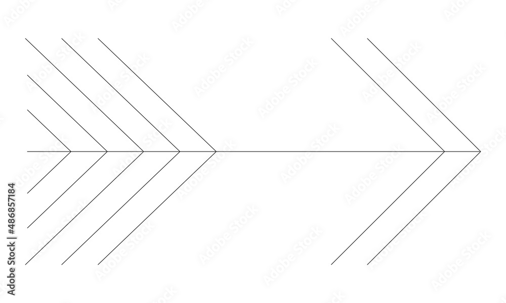 Simple geometric outline arrow icon with thin lines. Vector pictogram ...