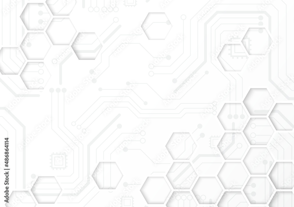 Circuit technology background with hi-tech digital Stock Vector | Adobe ...
